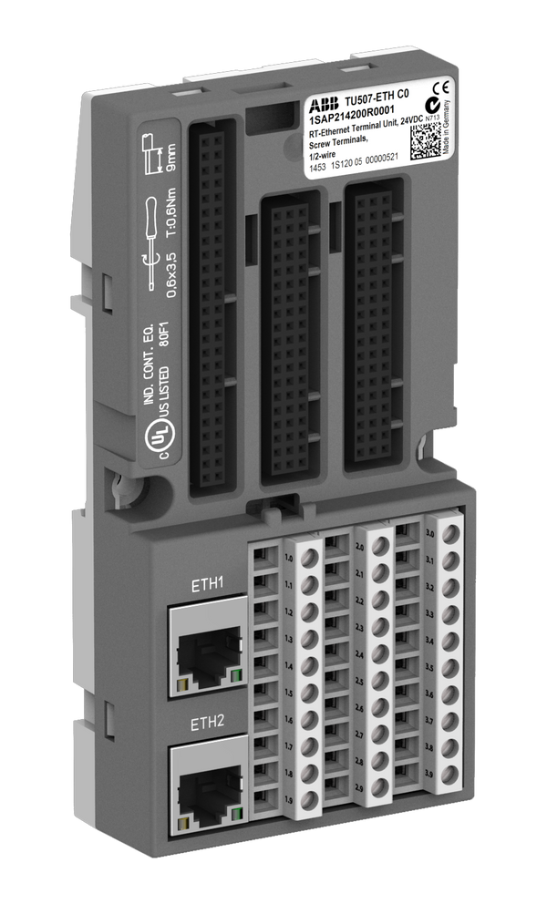 ABB TU507-ETH: S500 Interface terminal unit. For Ethernet protocols. S – Automation.co.uk